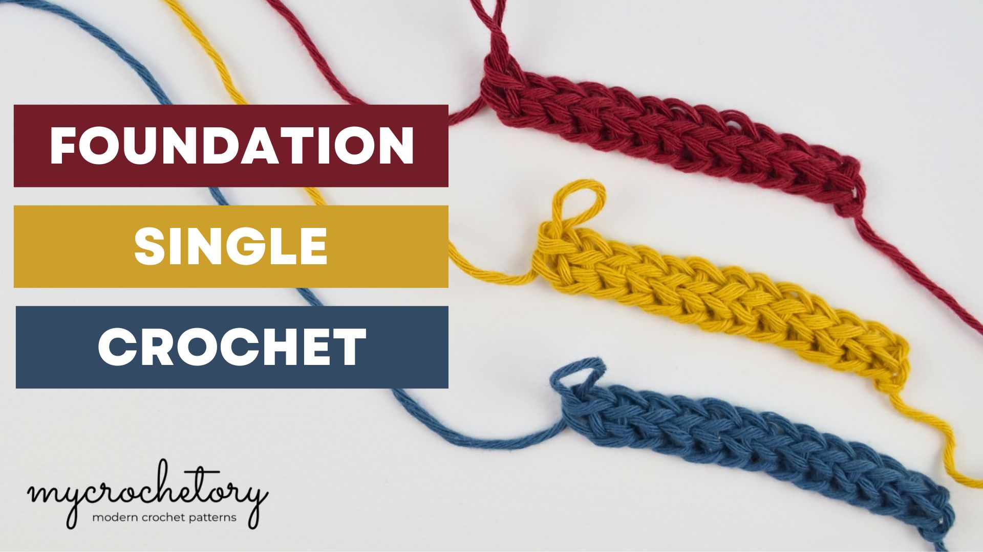 How to Foundation single crochet (Fsc) - MyCrochetory